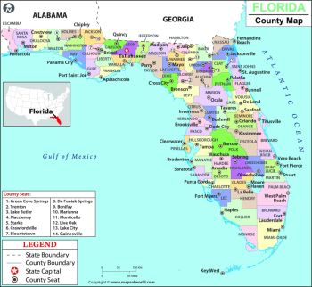 Florida West Coast Cities Map - Infoupdate.org
